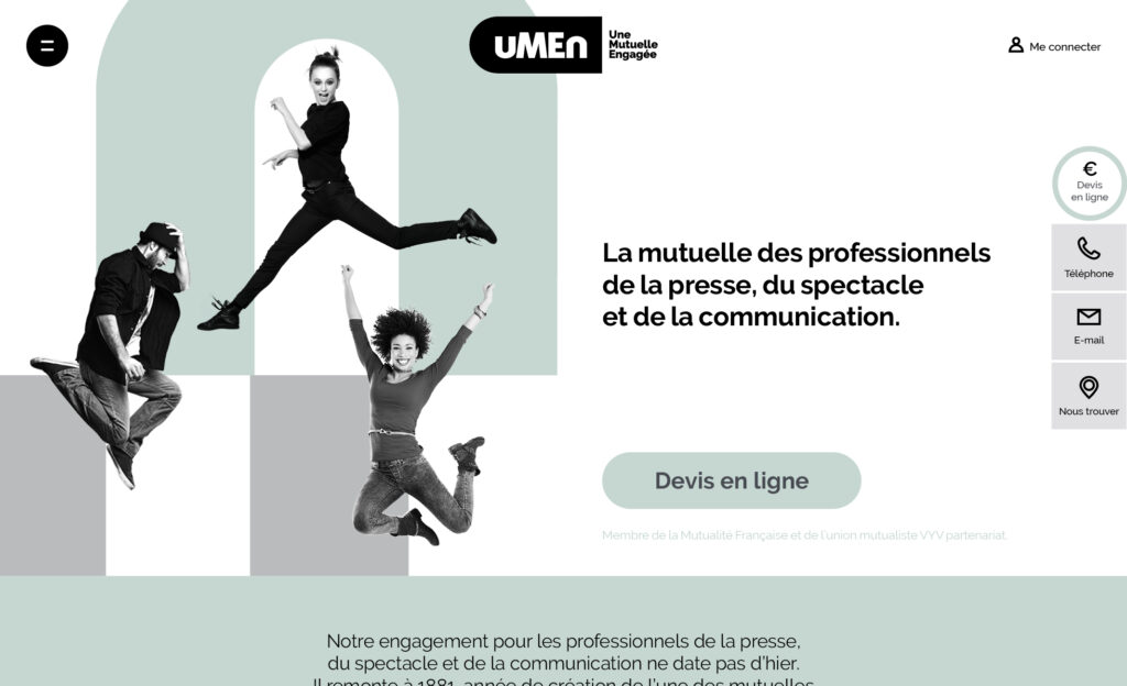 uMEn Une Mutuelle Engagée Projet - TooGoodStudio